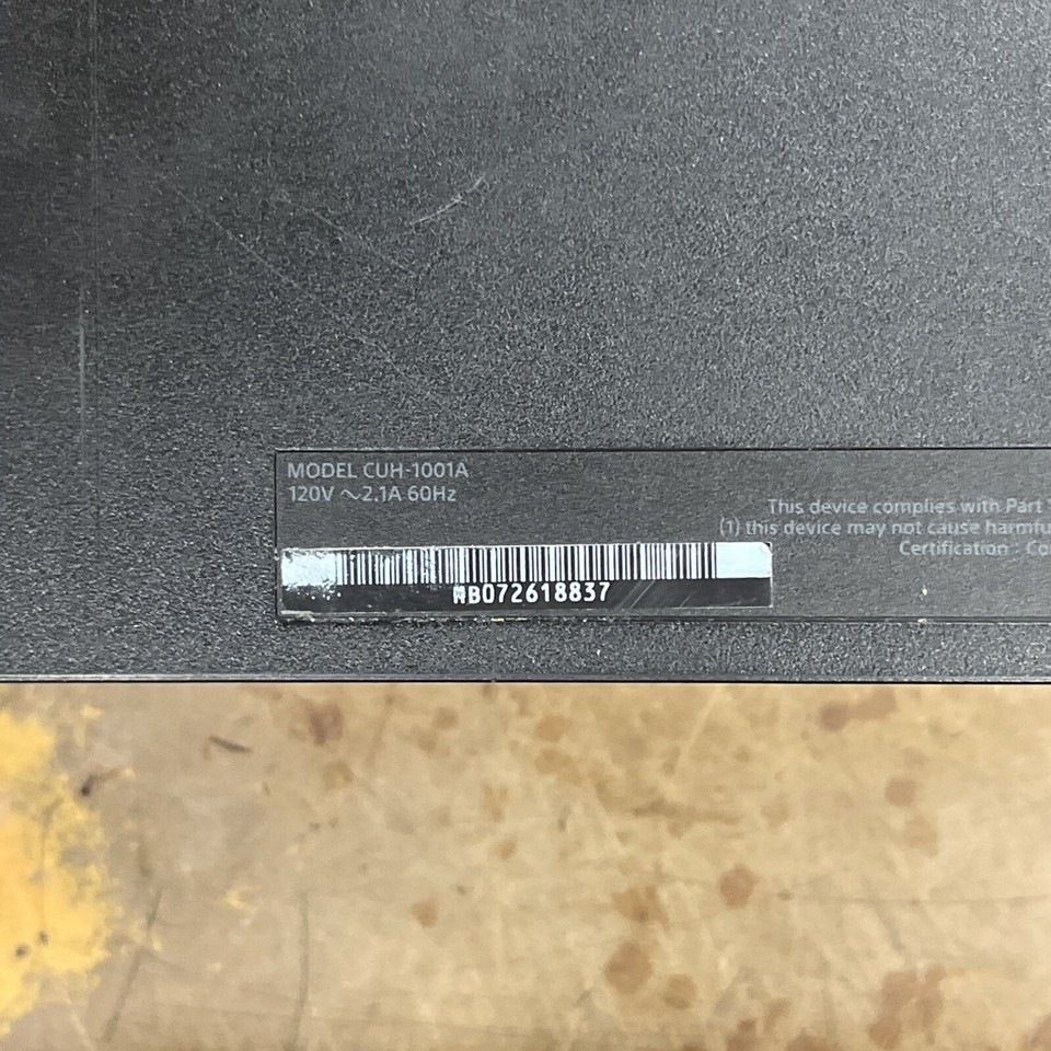 Sony PS4 Console Model CUH-1001A For Parts Or Repair Only - w ...