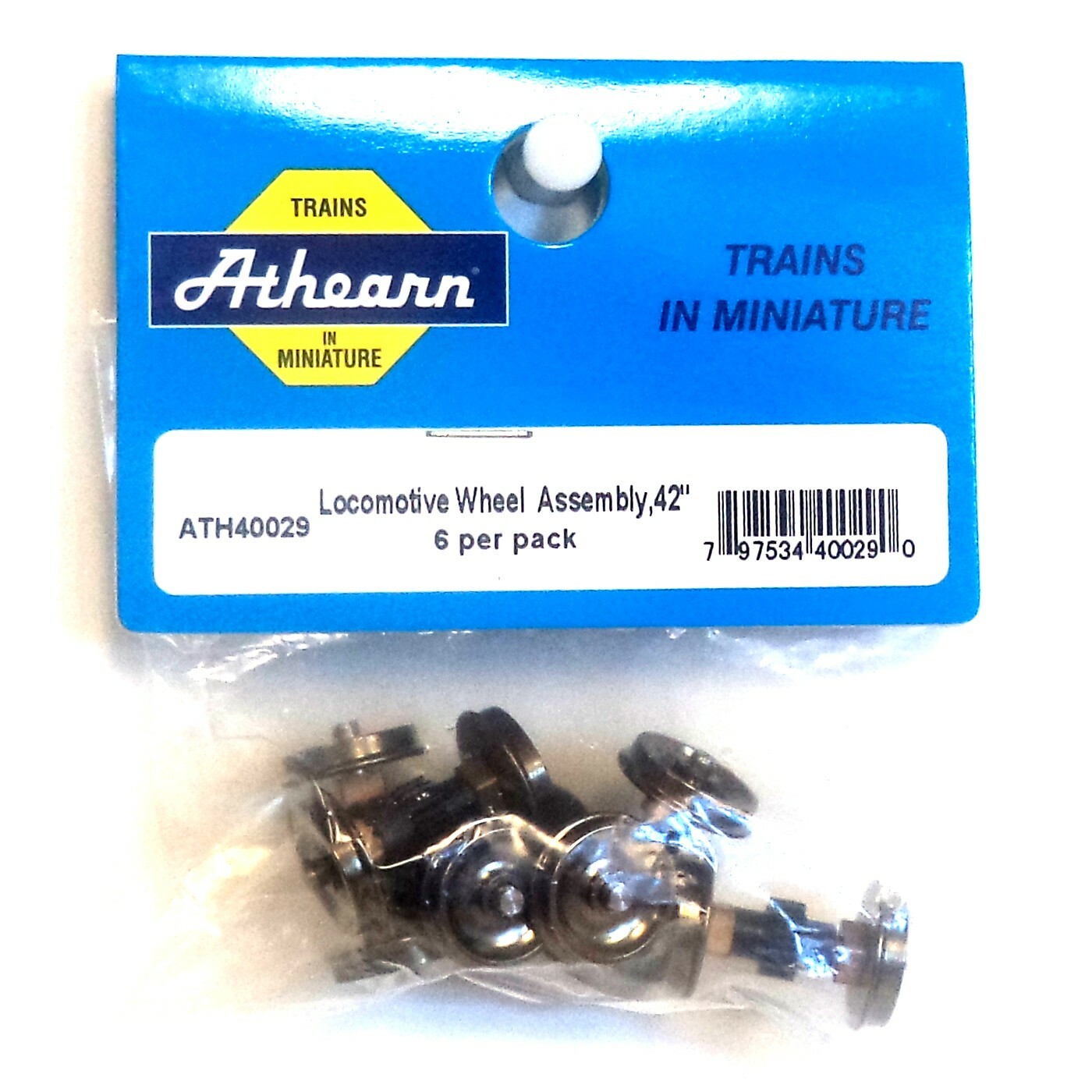 HO Scale Athearn 40029 RTR Locomotive Wheel Assembly 42" (6) pcs ...
