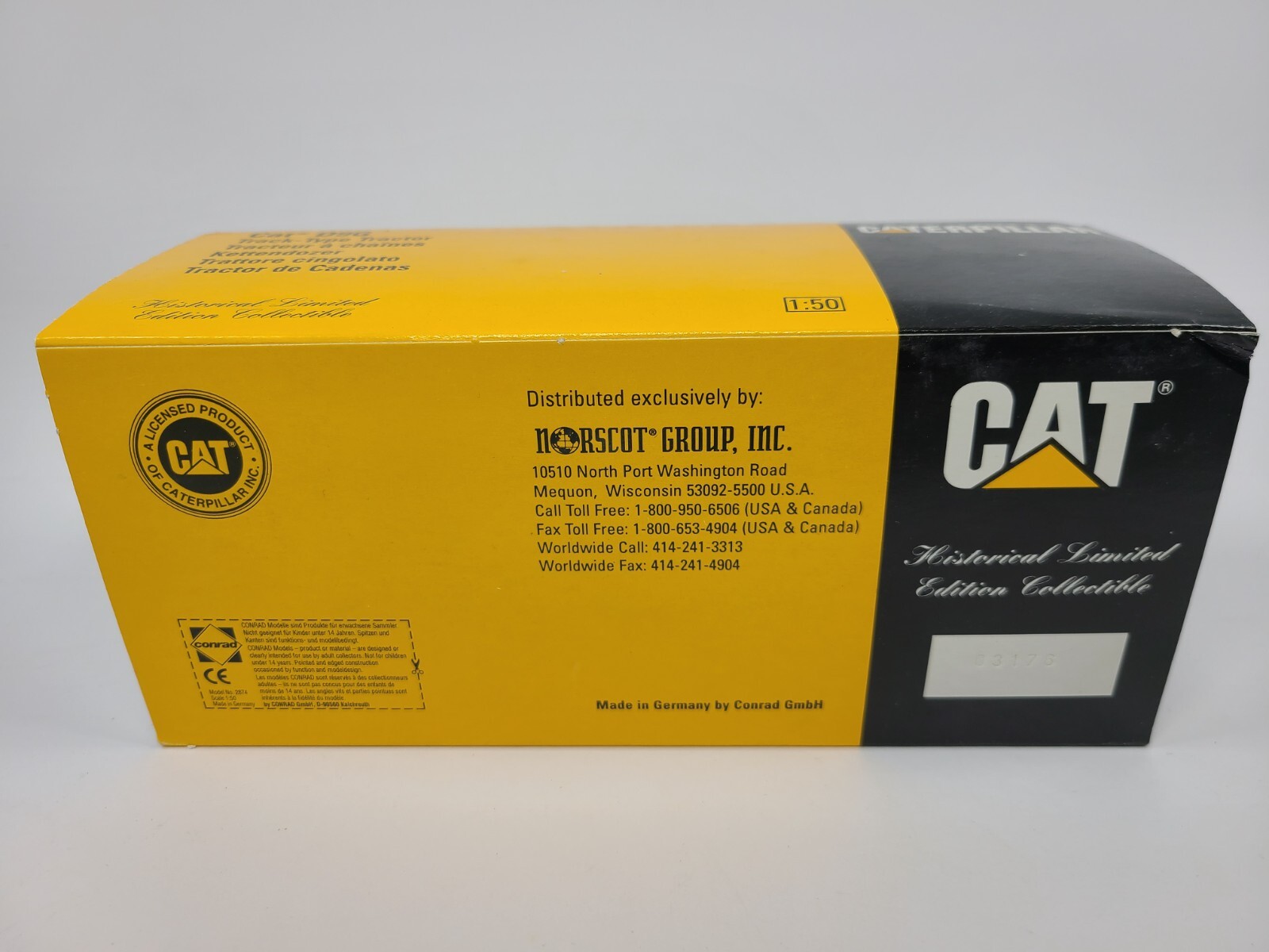 Caterpillar Cat D9G Dozer Ripper Metal Tracks Conrad 1:50 Scale Model ...