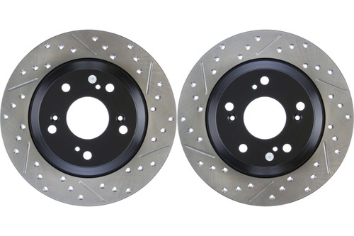 Rear PAIR Stoptech Disc Brake Rotor for 2000-2009 Honda S2000 (44349 ...