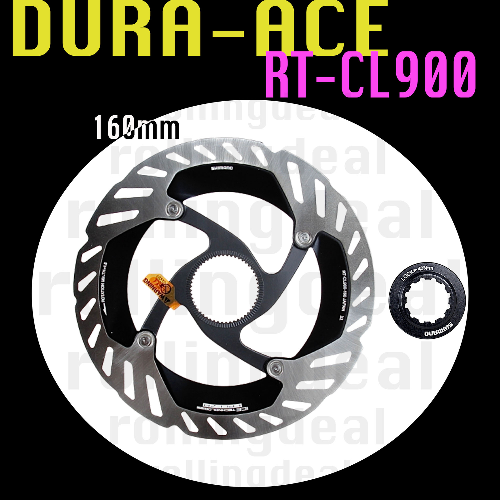 NEW Shimano Dura-Ace RT-CL900 160mm Center Lock Disc Brake Rotor | eBay