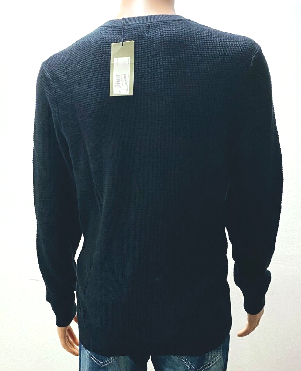 GoodFellow+Men%E2%80%99s+Waffle+Knit+Ebony+Sweater for sale online | eBay