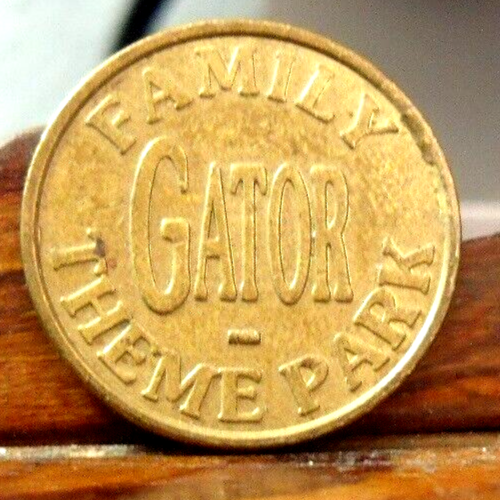 FAMILY GATOR THEME PARK - LAKELAND, FLORIDA VINTAGE AMUSEMENT TOKEN ...