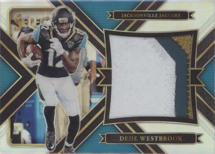 2017 Panini Select - Jumbo Rookie Swatches Dede Westbrook #23 Silver ...