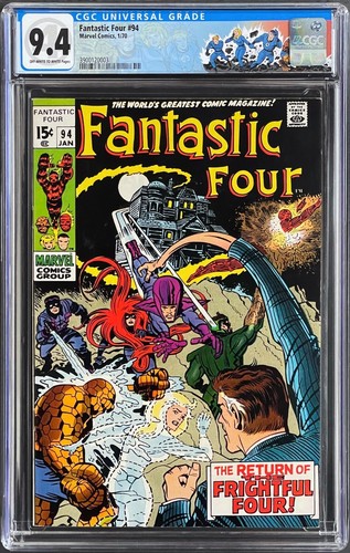 FANTASTIC FOUR 94 CGC 9.4 NM 1st AGATHA HARKNESS 1/70 💎 FF 49 CUSTOM ...