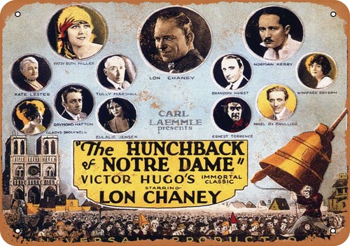 METAL SIGN - Hunchback of Notre Dame Film - Vintage Look Reproduction ...