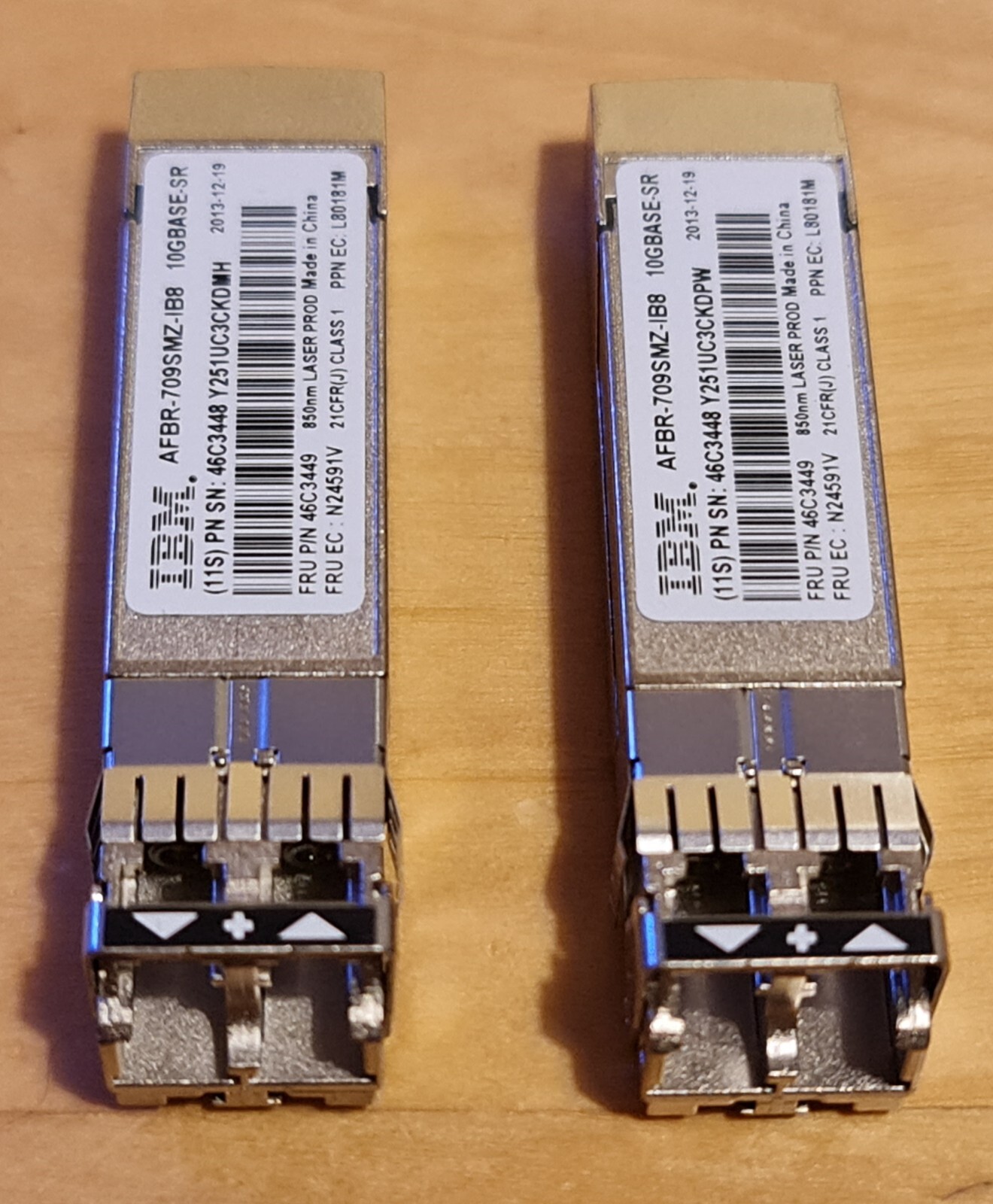 IBM AFBR-709SMZ-IB8 10GbE 850nm SR SFP+ Transceiver (46C3448 46C3449 ...