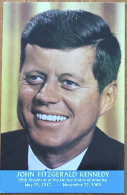 Original Postcard~John Fitzgerald Kennedy-JFK-35th President~Blank | eBay