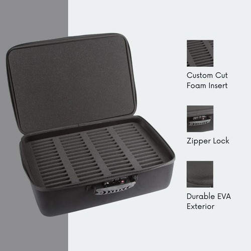 Pro One Touch Card Holder with Zipper Lock - Trading Card Storage Box ...