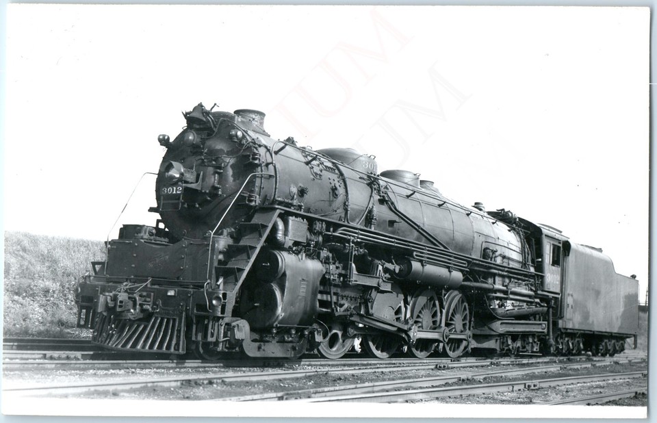 c1940s Chicago & North Western Steam Locomotive #3012 Train Railroad ...