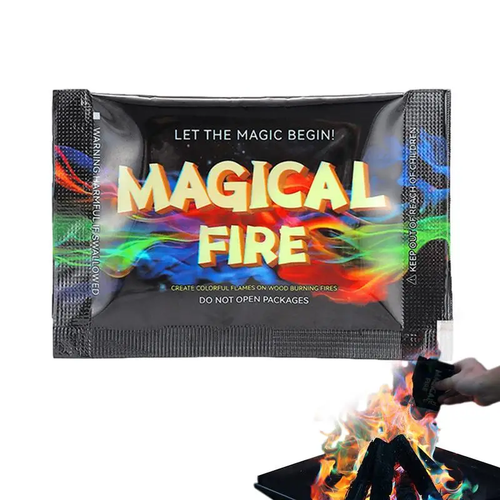 Bonfire Magic Color Changing Flame Powder – Rainbow Fire Campfire Trick ...
