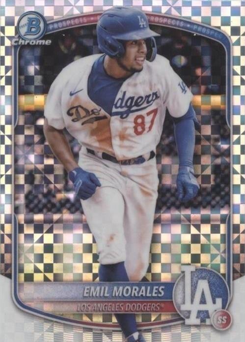 2025 Bowman - Chrome Prospects Emil Morales #BCP-127 X-Fractor (RC) for ...