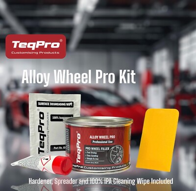 Alloy Wheel Filler Repair Kit 250g Inc' Hardener, Spreader & Degreasing ...