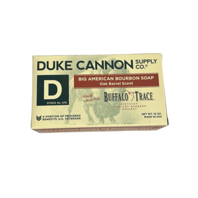 Duke Cannon Big American Bourbon Soap Oak Barren Scent Buffalo Trace ...