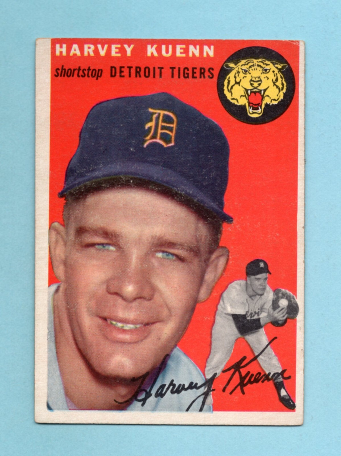 1954 Topps 25 Harvey Kuenn Detroit Tigers Rookie Baseball Card Ex Ebay 7280