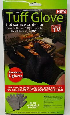 Tuff Glove 250c Degrees Hot Surface Protector BBQ Mechanic Mitts 2 pc ...