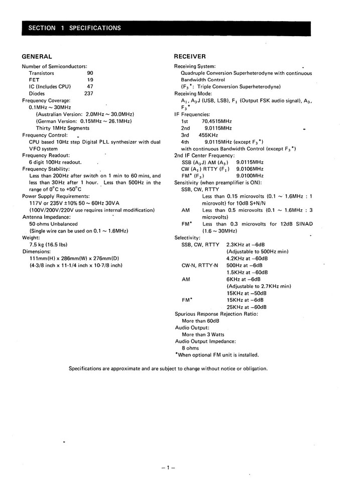 Icom IC-R71A Receiver Shortwave Ham AM SSB CW Communications Receiver ...
