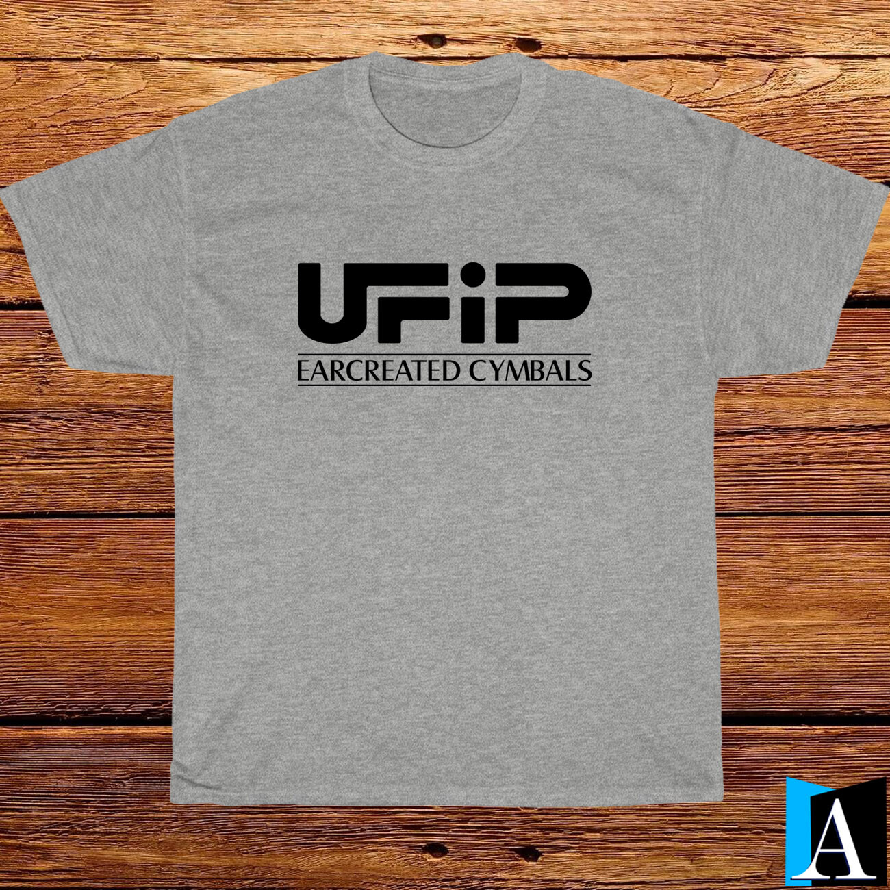 New Shirt UFIP Cymbals Logo Black/White/Sport Grey/Navy T-Shirt Size S ...