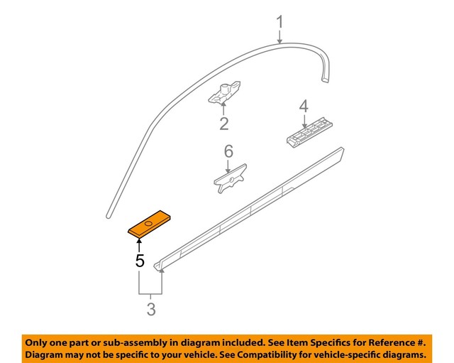 BMW 51777166869 Genuine OEM Factory Original Rocker Molding Clip for ...