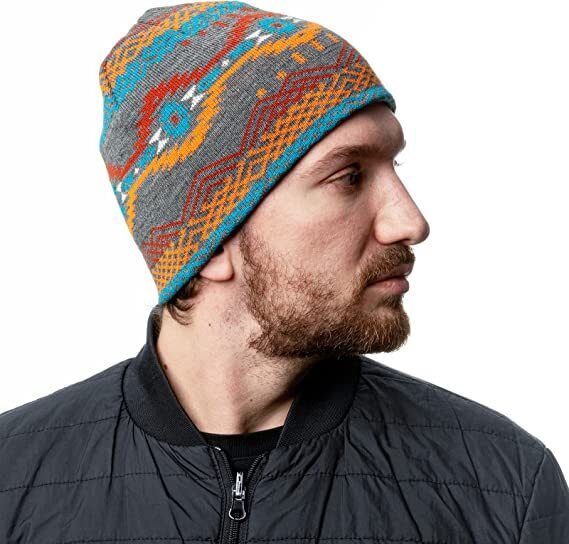 Native American Indian Navajo Print Knit Beanie Hat-173 | eBay