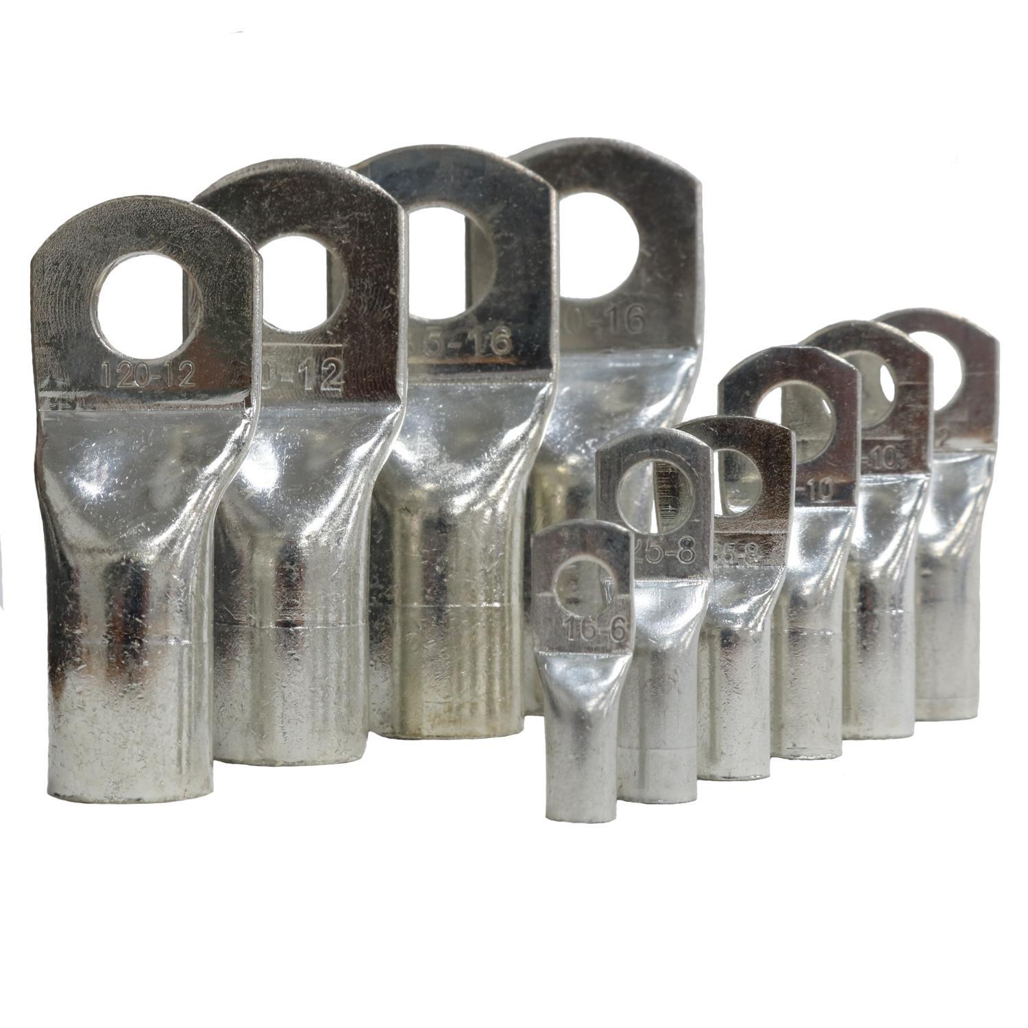 Copper Tube Terminals Cable Crimp Lug Battery Cable End Eyelet 16 to ...