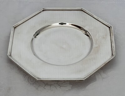 Vintage PRATA WOLFF Silverplate 7” Octagonal Serving Plate • Signed | eBay