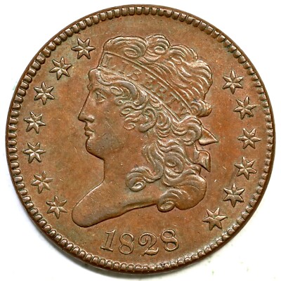 1828 C-1 Classic Head Half Cent Coin 1/2c | eBay
