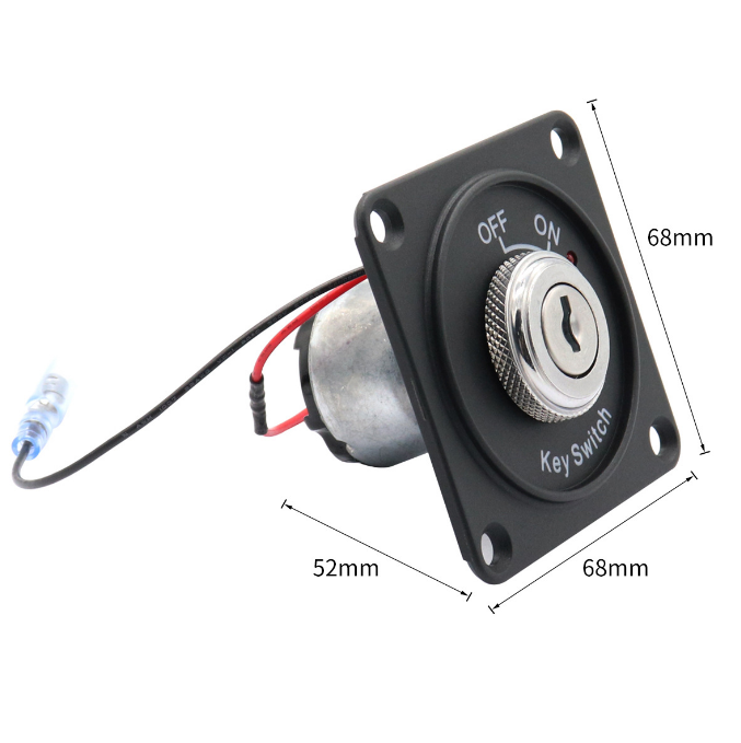 DC 12V 10A Car RV Electric Door Lock Switch With 2 Keys Start Switch ...