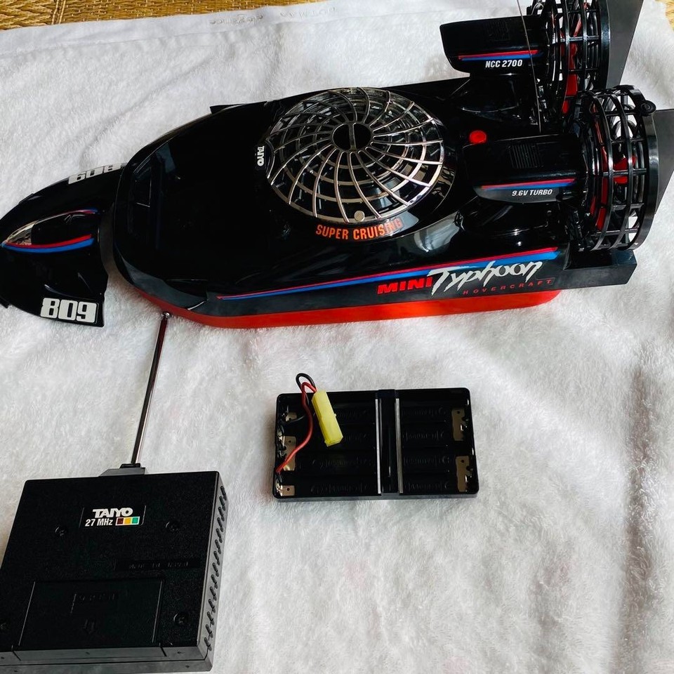 TAIYO RC Typhoon Hovercraft Radio Control good condition BOX Vintage ...