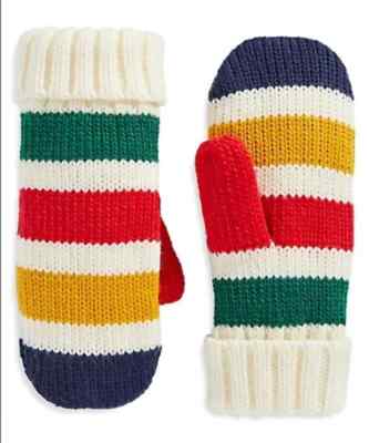 Canada Hudson’s Bay HBC Stripes Signature Multistripe Knit Mittens MED ...