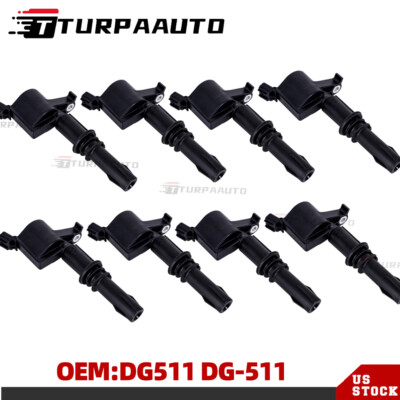 8Pack Motorcraft DG511 Ignition Coils Fits Ford F150 Expedition 4.6L 5 ...