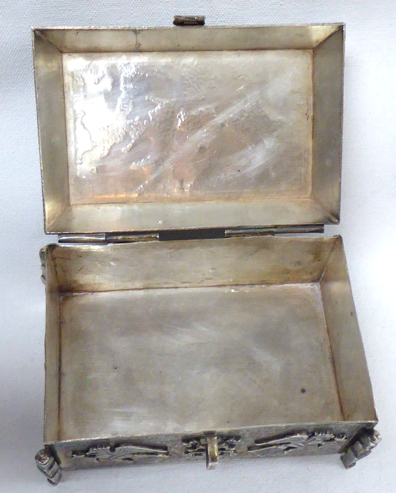 Vintage Peruvian Inca Sterling Silver Box Peru Handmade One Of A Kind ...