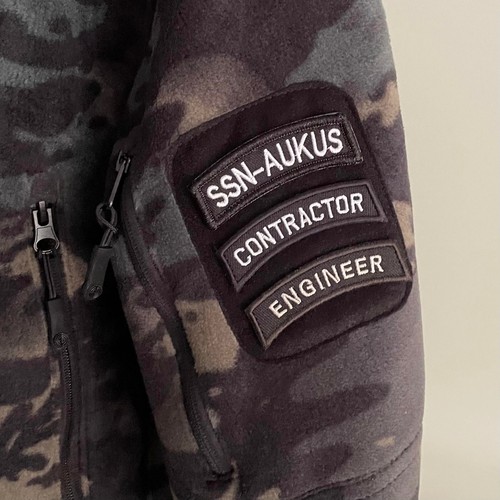 SSN-AUKUS ENGINEER CONTRACTOR ARM ARC PATCH + FLEECE JACKET ADF RAN ...