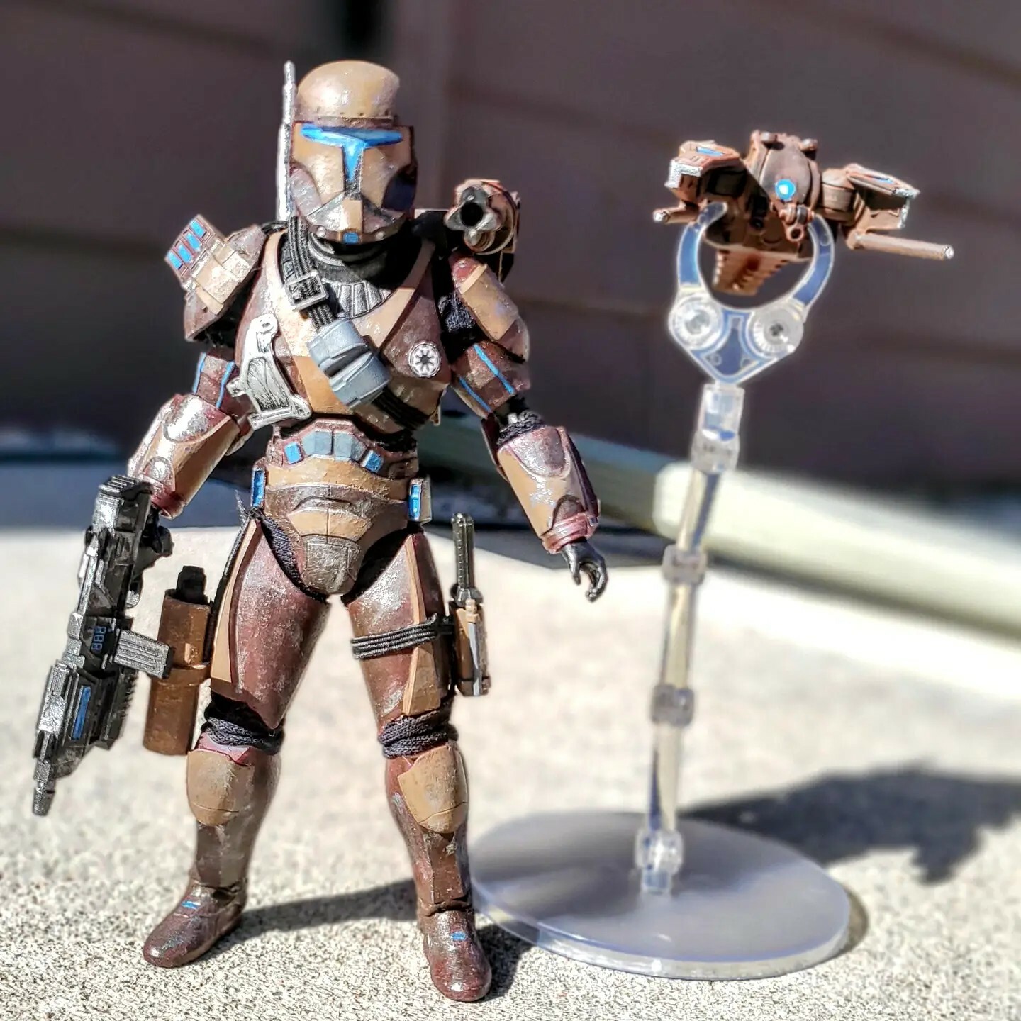 Star Wars Black Series 6 inch Custom Commando with recon droid!!! | eBay