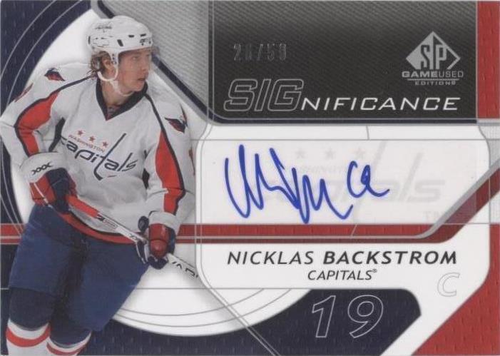 2008-09 SP Game Used Edition - Significance Nicklas Backstrom #SIG-NB ...