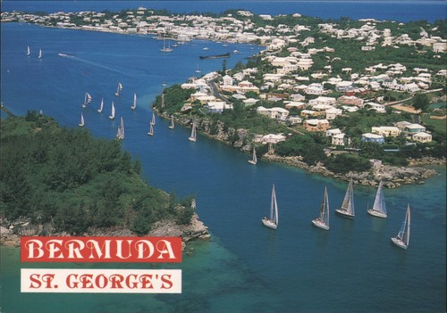 St. George's Bermuda,Yachts Sailing Through Town Cut Roland Skinner ...