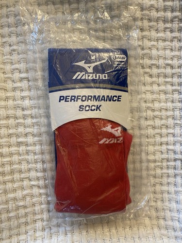Mizuno Red Baseball Socks Medium Womens Performance Sport Softball ...