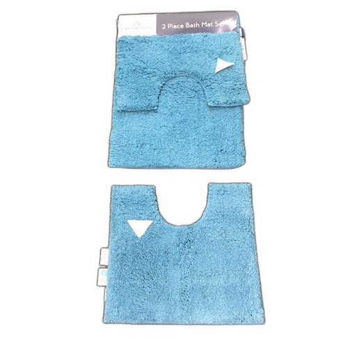 NEW Kirkton House 3pc Soft Plush Blue Bath Mat Sets | eBay Australia