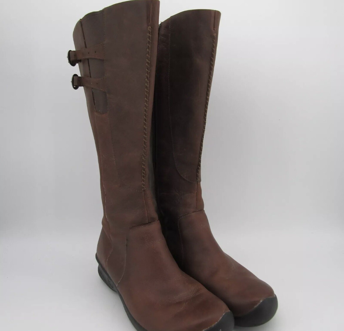 Keen Bern Baby Bern Knee High Riding Boots Women Size 6.5 Brown Leather ...