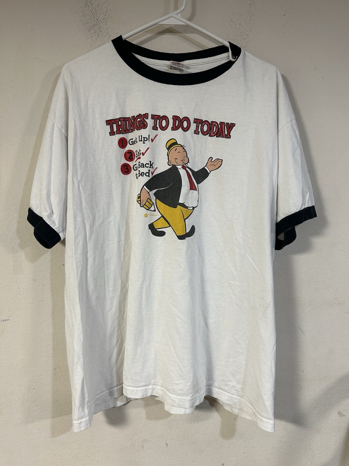 VTG Popeye Wimpy “Things To Do..” Cartoon T-shirt XL - Gem