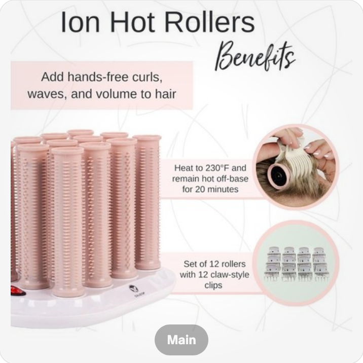 "Calista Ion Hot Rollers 1” long 12pc Set Special Edition Bag Great ...