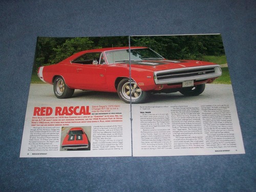 1970 Dodge Hemi Charger R/T SE Article "Red Rascal" | eBay