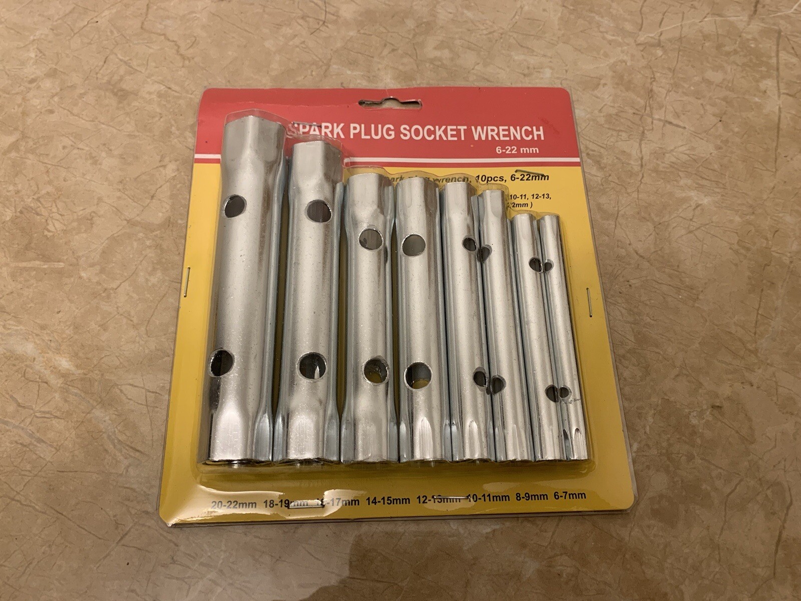 10pcs Tap Tube Spanner Hex Socket Set,Plumber set Spark Plug Wrench Set ...