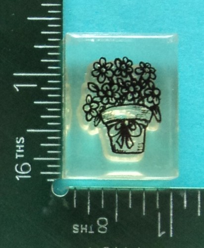 FLOWERS IN A POT Acrylic Stamp by Provo Craft | eBay