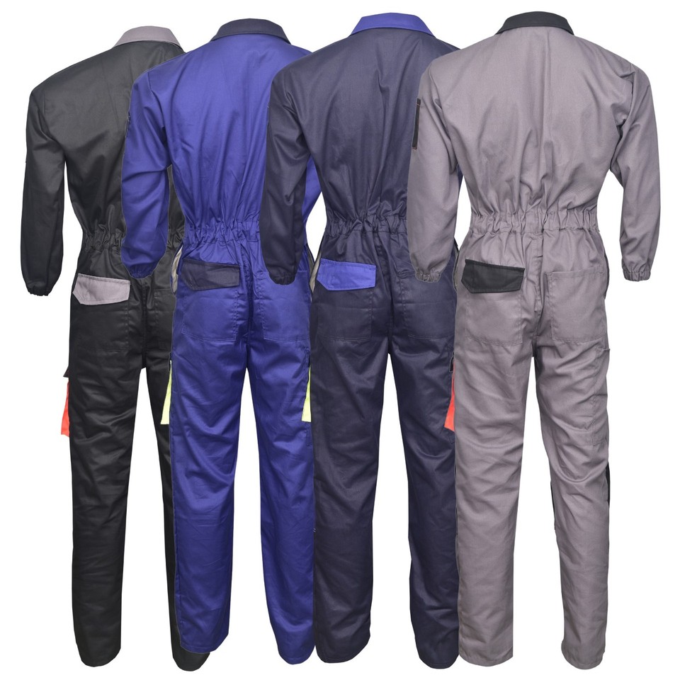 Men's Work Wear Overalls Boiler Suit Coveralls Mechanics Boilersuit ...