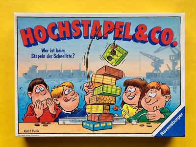 HOCHSTAPLER & CO Brett Spiel RAVENSBURGER Box 80 90 Angel Set KOMPLETT ...