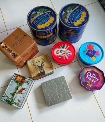 Variety of Empty Sweet/Biscuit Tins [updated with additions ...