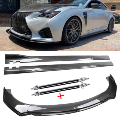 Front Lip Chin Bumper Spoiler Carbon Fiber For Lexus RCF Body Kits ...