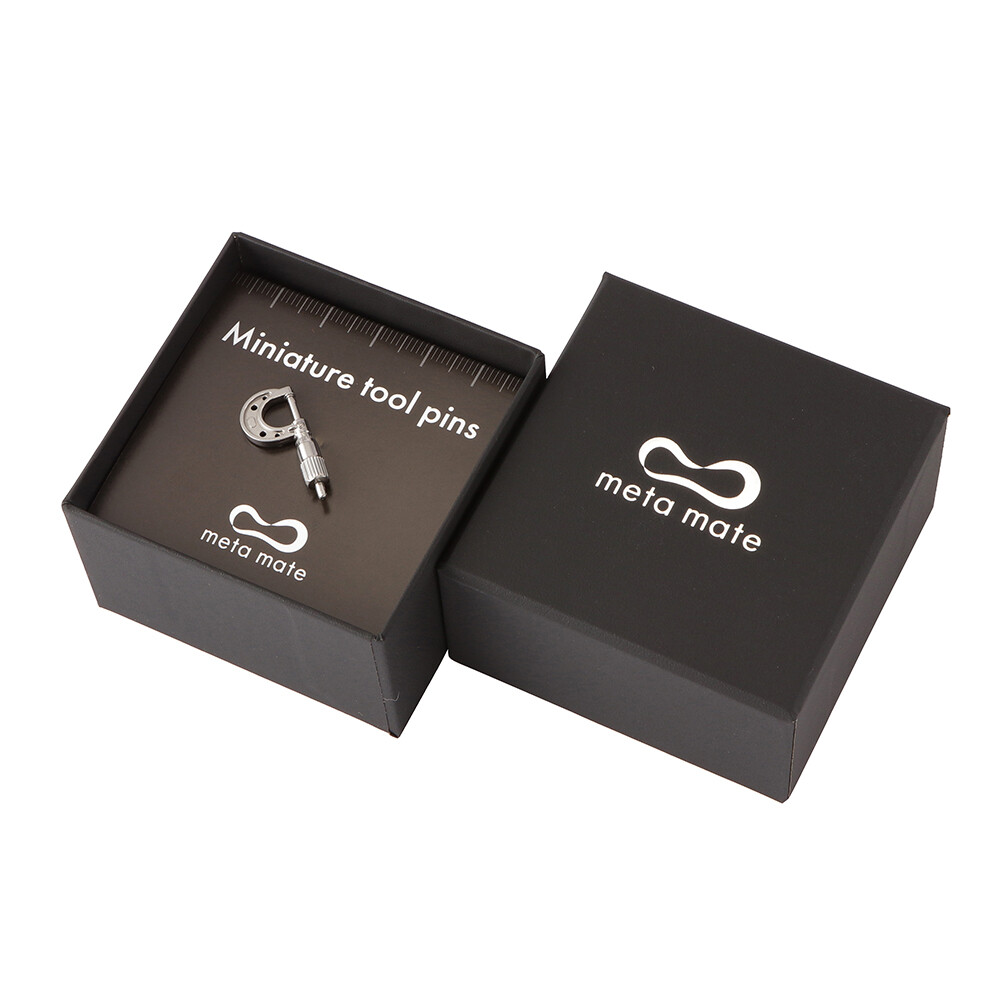 Miniature Tool Micrometer Lapel Pin Badge Stainless Steel 2.5cm Gift ...