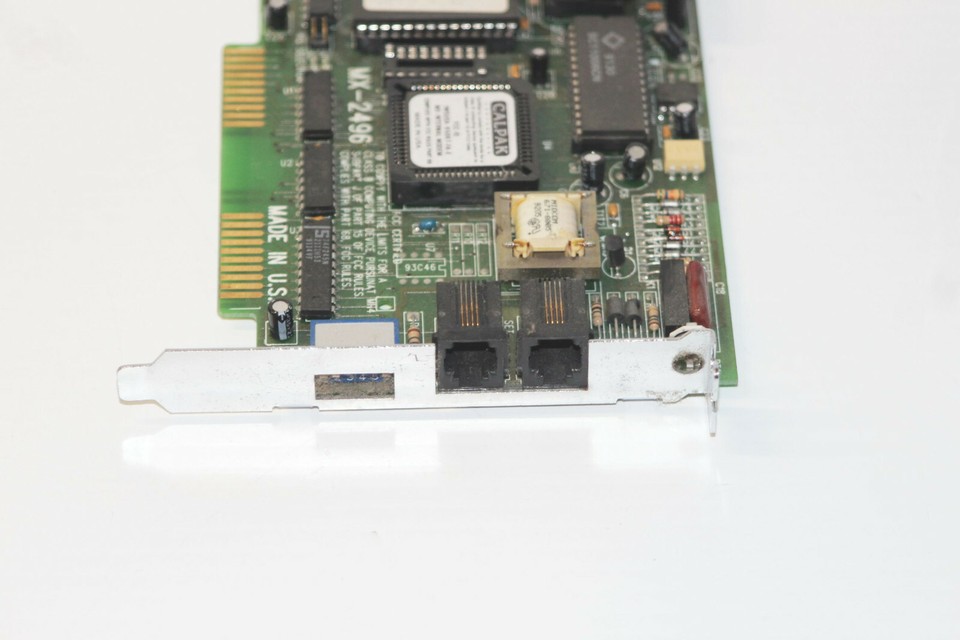 Calpak MX-2496 Fax Modem ISA Card 1991 - Vintage 24" Full Size 486 ...